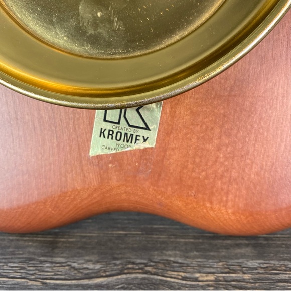 Kromex | Accents | Vintage Kromex Wooden Divided Serving Dish | Poshmark